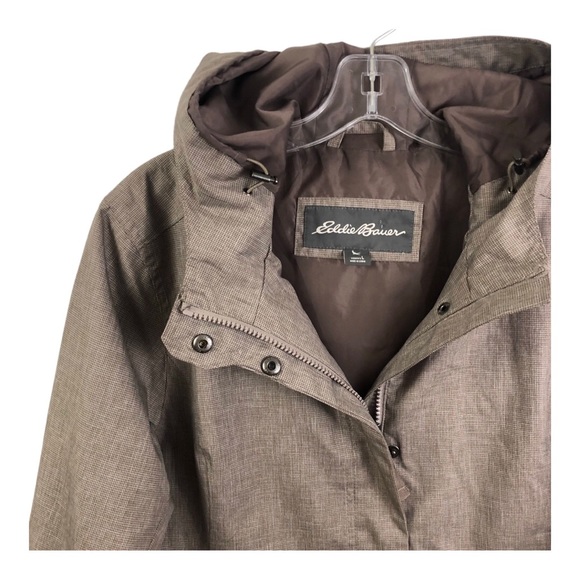 Eddie Bauer | Jackets & Coats | Eddie Bauer Womens Hooded Brown Weatheredge Trench Coat Parka ...